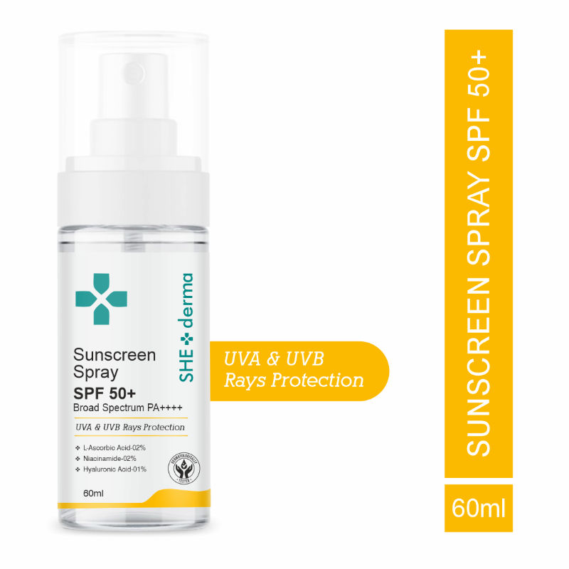 Buy She Derma Sunscreen Spray SPF 50 PA+++Body Sunscreen Online