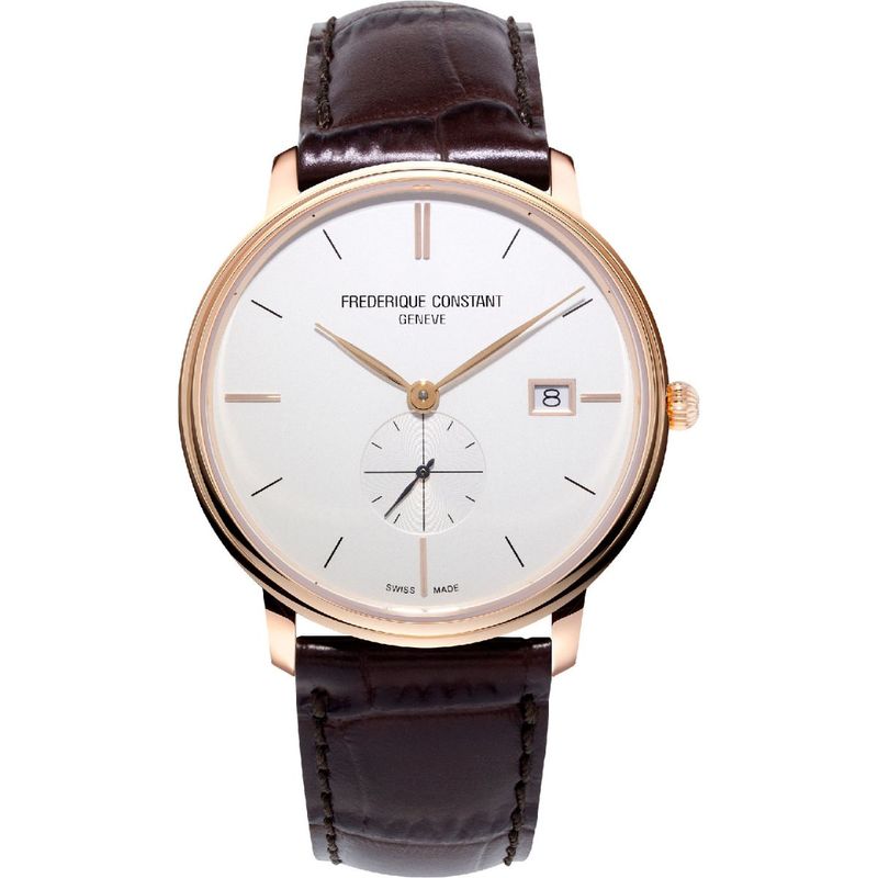 Buy Frederique Constant Slimline Small Seconds Analog Silver Dial Color ...