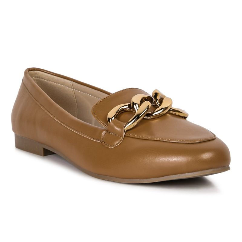 Buy London Rag Embellished Tan Loafers Online
