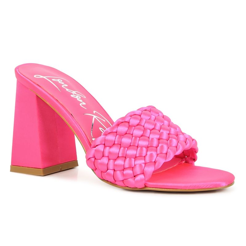 Buy London Rag Woven Pink Heels Online
