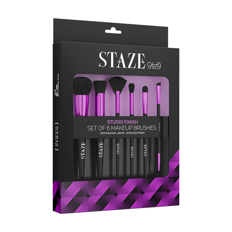 Buy STAZE Studio Finish Makeup Brushes - Set of 6 Online