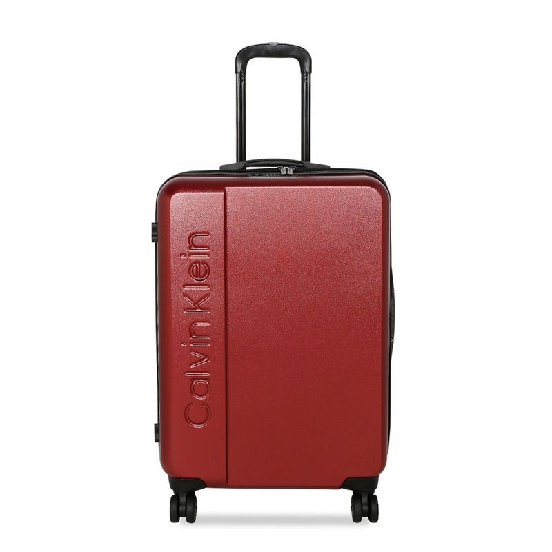 Buy Calvin Klein MANHATTAN Red Color ABS Material Hard 24" Medium Size ...