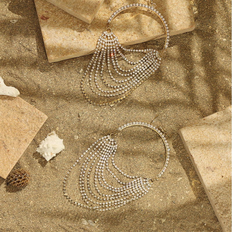 Buy Pipa Bella by Nykaa Fashion Layered Hoop Golden Earrings Online