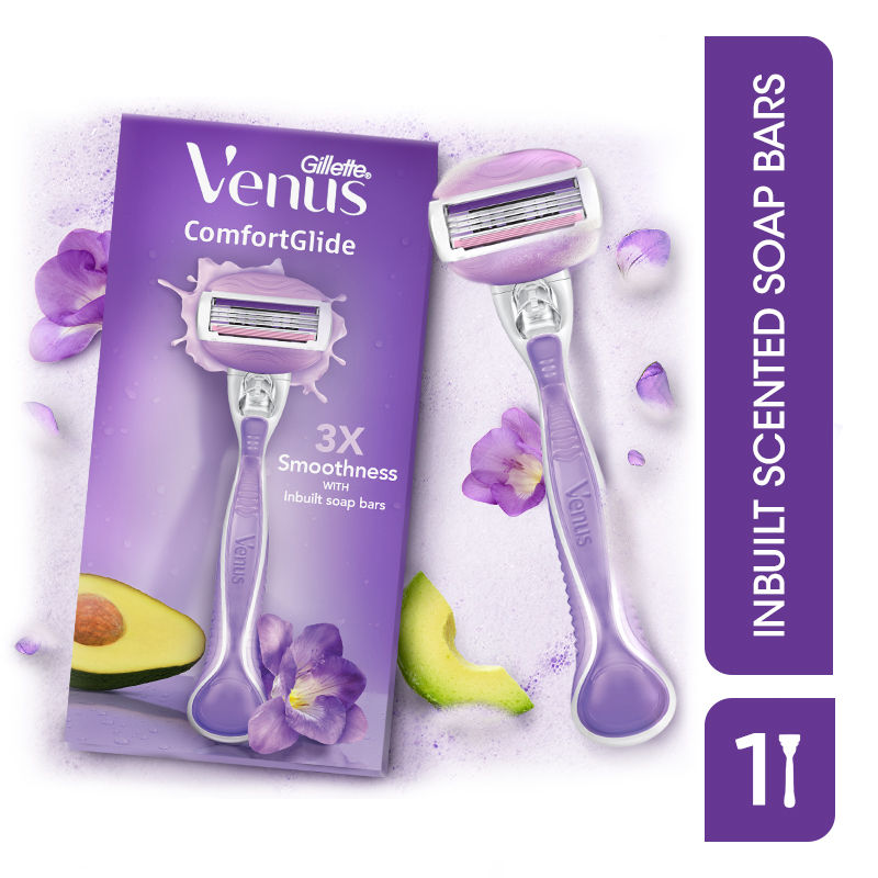Buy Gillette Venus Comfortglide Hair Removal Razor for Women with ...