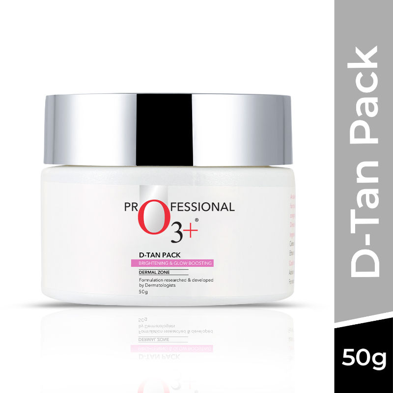 Buy O3+ D-TAN Face Pack for Tan Removal, Brightening & Glow Boosting ...