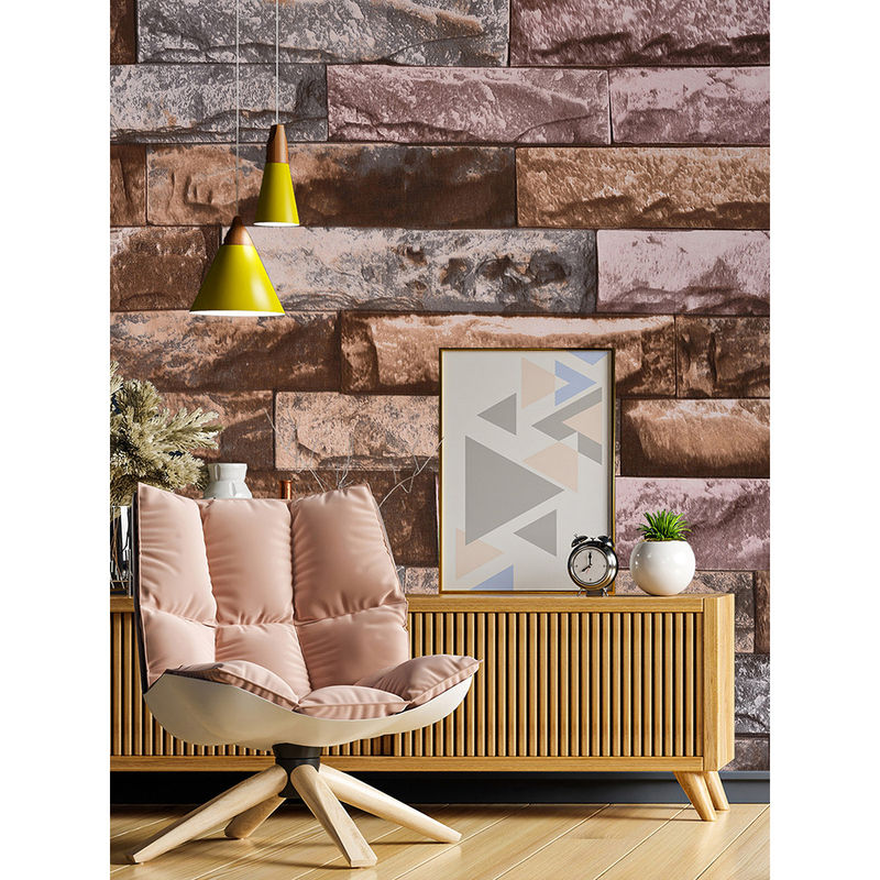 Buy Bonhomie Multi-Color Wallopedia Wall Sticker Wallpaper for Home Online