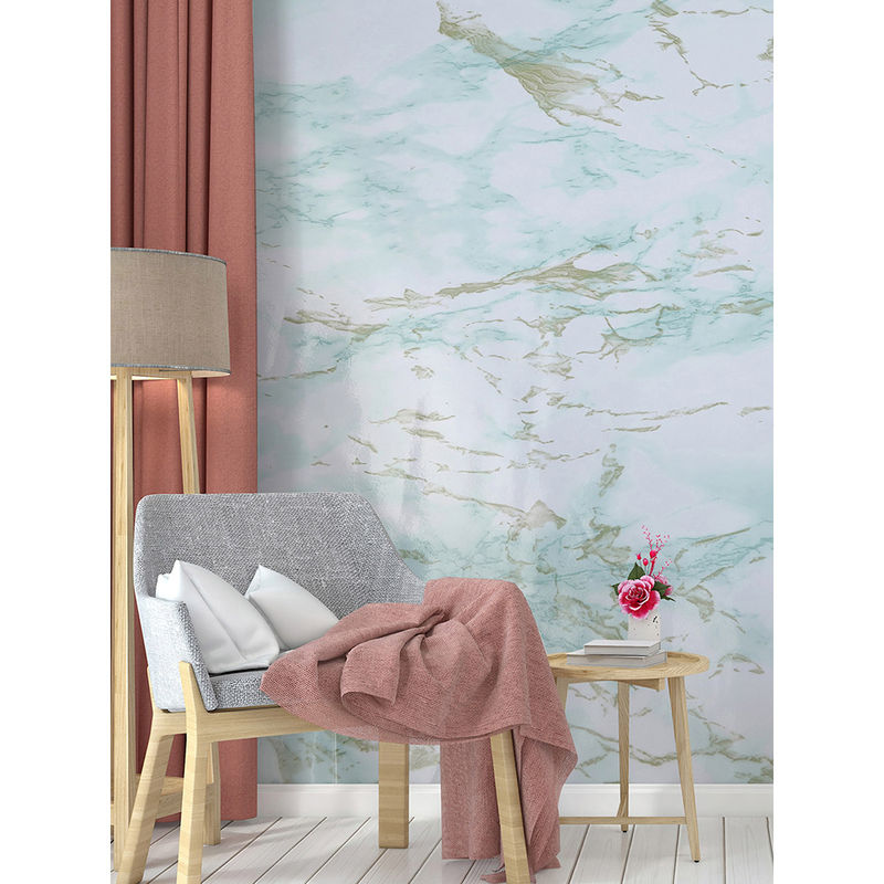 Buy Bonhomie Blue Wallopedia Wall Sticker Wallpaper for Home Online