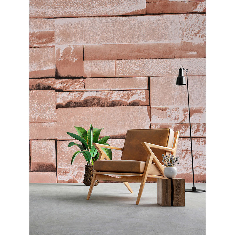 Buy Bonhomie Brown Wallopedia Wall Sticker Wallpaper for Home Online