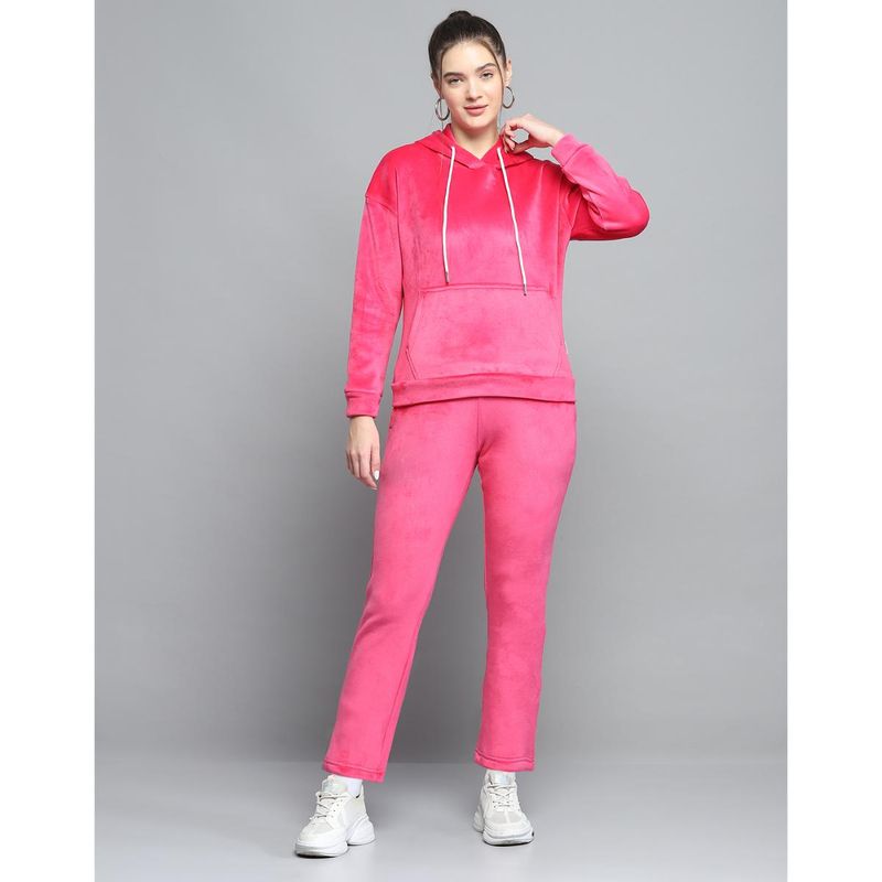 Buy Rock.it Women Colorblock Pink Hooded Neck Full Sleeve Hoodie With ...