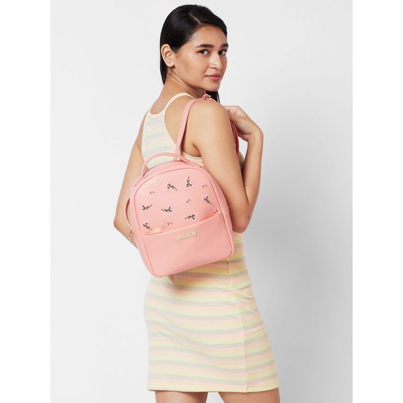 Buy Caprese Dara Backpack Pink Online