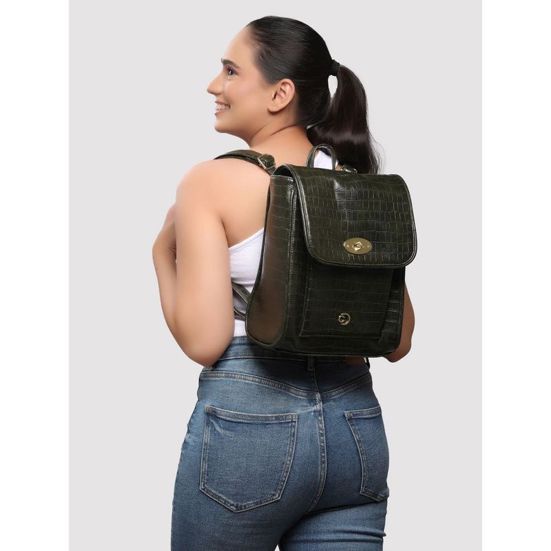 Buy Caprese Treza Backpack Green Online