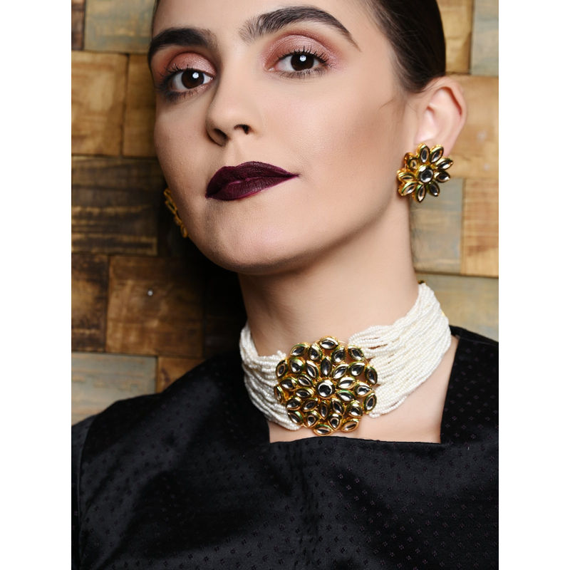 Odette Flower Choker Necklace: Buy Odette Flower Choker Necklace Online ...