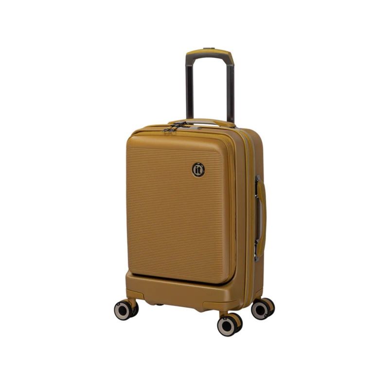 Buy it luggage Rapidity Amber Gold Expandable Trolley Bag Online