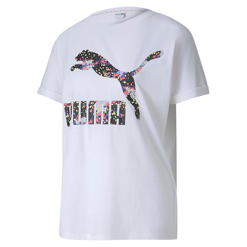 Buy Puma AOP Roll Up Women's Tee - White Online