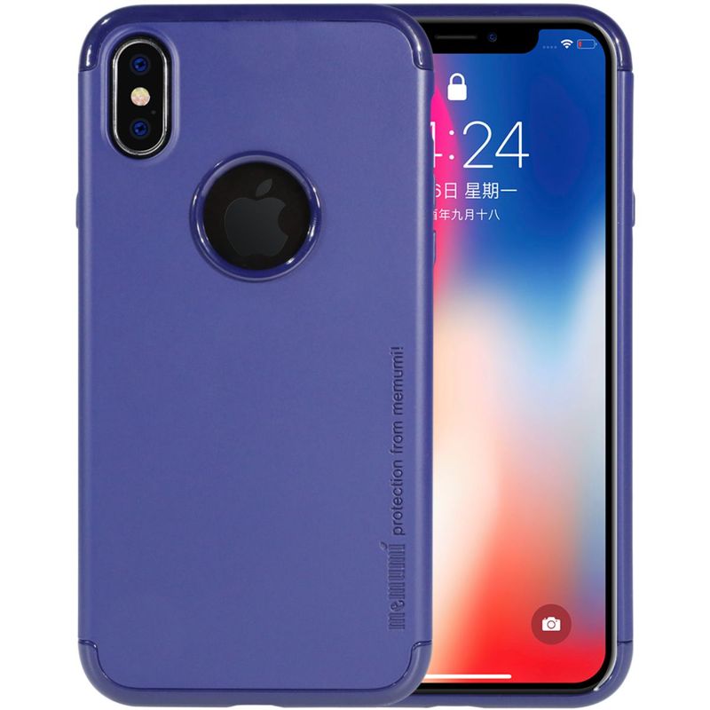 Memumi Wise Series Hybrid Logo Cut Rugged Back Cover for Apple iPhone X ...
