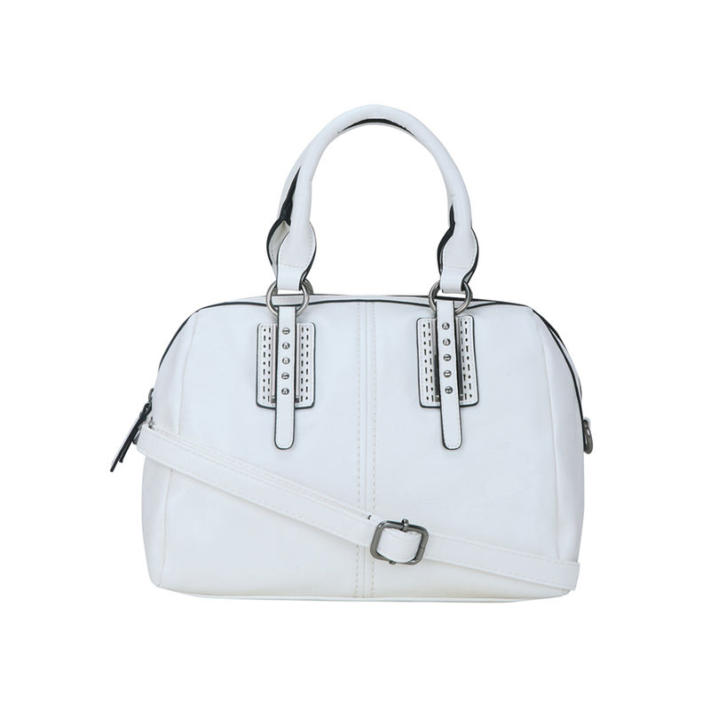 Buy Esbeda White Colour Antique Beaded Stone Handbag For Women Online