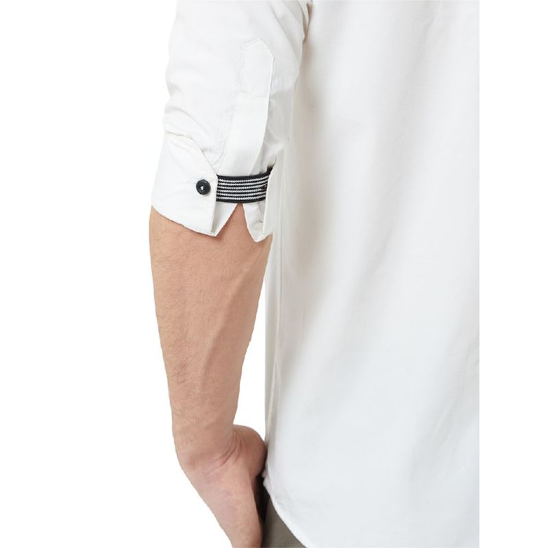 EVOQ Men's Black & White Striped Cuff Bands: Buy EVOQ Men's Black ...