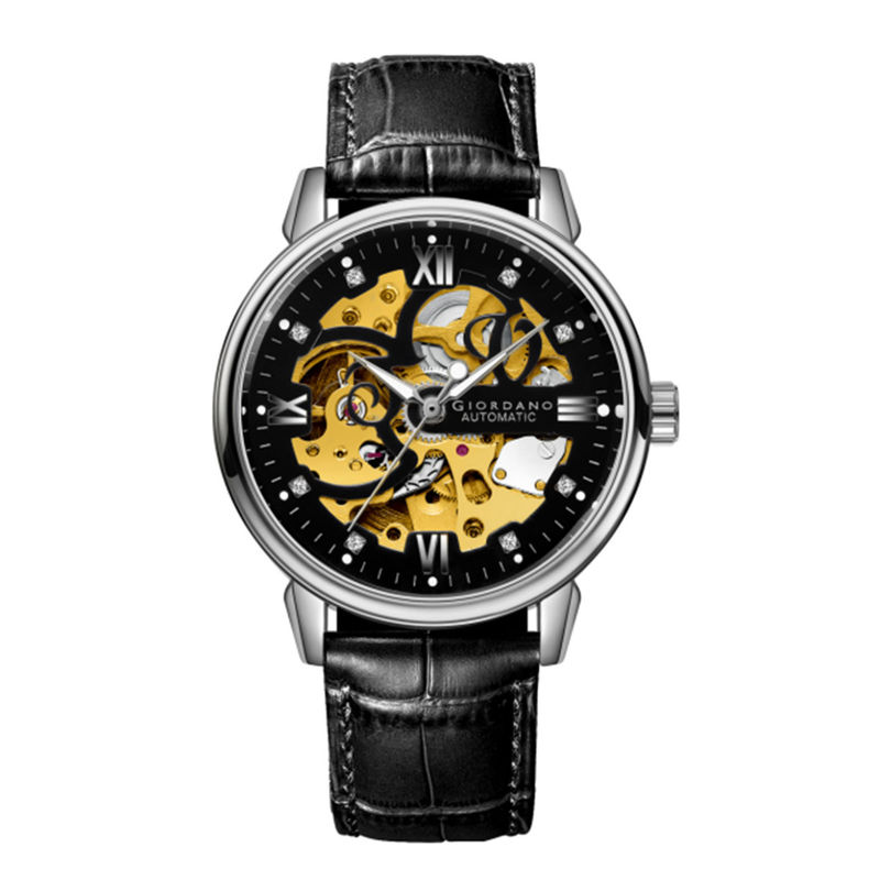 Buy Giordano Iconic Skeleton Automatic Watch with Brilliant Diamond ...