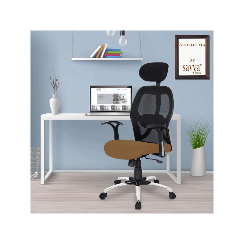 Buy Savya Home Apollo High Back Office, Work from Home Chair with 2D ...