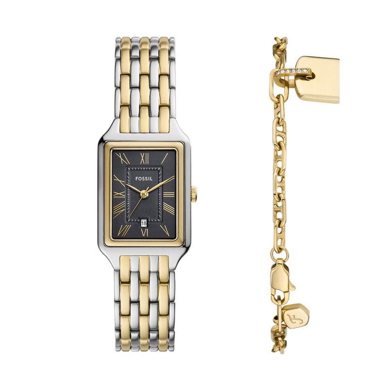 Buy Fossil Women Grey Rectangular Dial Analog Watch with Bracelet ...