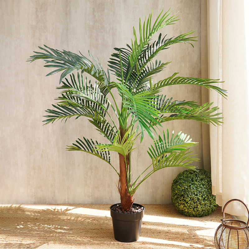 Buy Pure Home + Living Green Faux Mini Palm Potted Plant Online