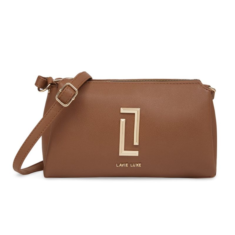 Buy Lavie Luxe Women'S Lizzy 3C Medium Sling Bag-Tan Online