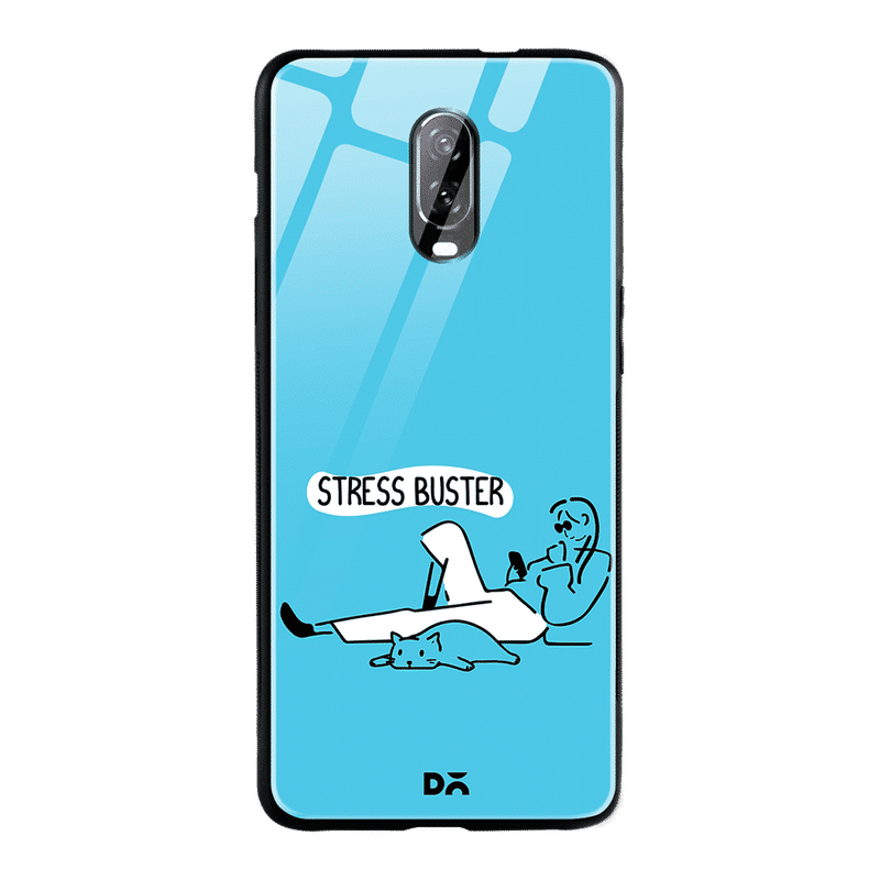 DailyObjects Stress Buster Glass Case Cover For OnePlus 6T: Buy ...