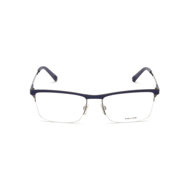 Buy Police VPL564K54568FR Blue Solid Metal Square Eyewear Frame (54) Online