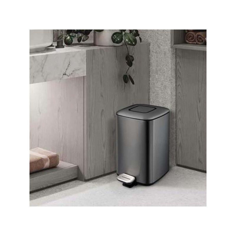 Buy OBSESSIONS Stainless Steel Step Dustbin with Deodorizer Compartment ...