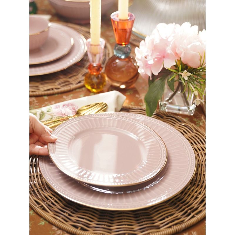 Buy Pure Home + Living Light Pink Ceramic Dessert Plates (Pack of 2) Online