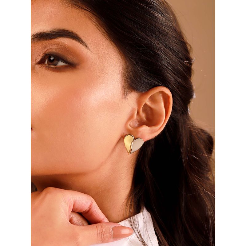 Buy Voylla Multi-Color Brass Statement Pair Of Earrings Online