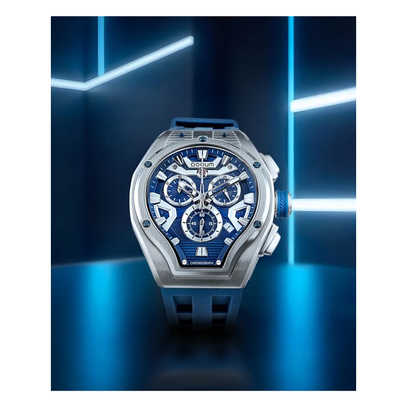 Buy Qorum Equinox Men Chronograph Blue Watch (QI 9130 G-Blue Dial) (M ...