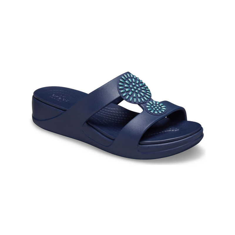 Buy Crocs Navy Blue Monterey Wedge Online