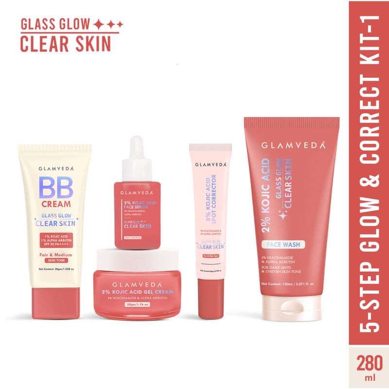 Buy Glamveda Light 5-Step Glow & Correct Kit Online