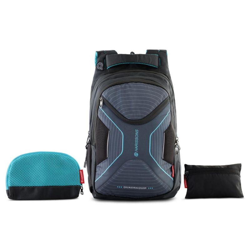 Buy Harissons Glint Unisex Grey Backpack (Set of 4) (M) Online
