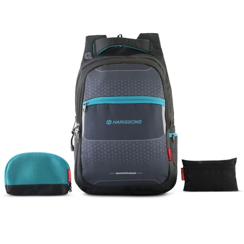 Buy Harissons Speckle Unisex Grey Backpack (Set of 4) (M) Online