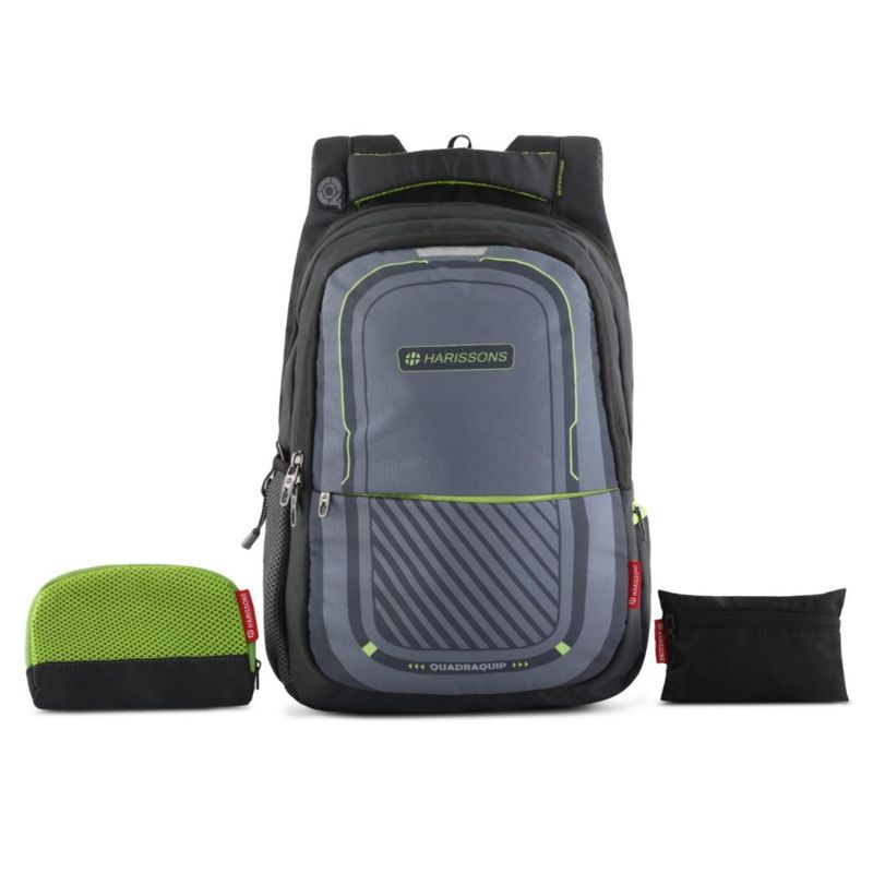 Buy Harissons Verge Unisex Grey Backpack (Set of 4) (M) Online