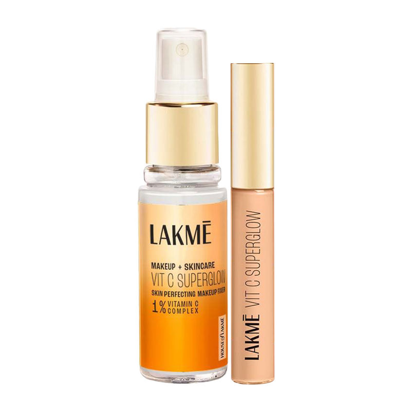 Buy Lakme Vit C Superglow Concealer with Setting Spray Combo Online