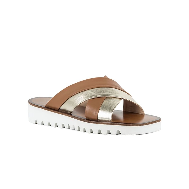 Buy Vanilla Moon Solid Tan Sandals Online