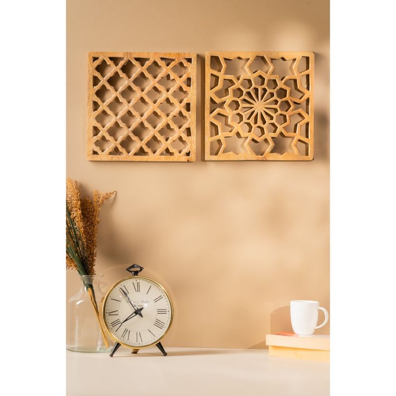 Buy SG Home Wooden Weave Wall Art (Set Of 2) Online