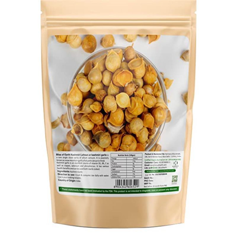 Buy Bliss Of Earth Naturally Organic Kashmiri Garlic - Ek Pothi Lahsun ...
