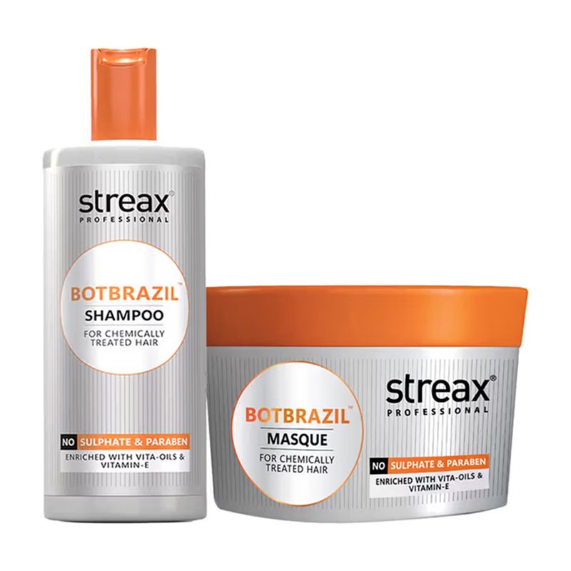 Buy Streax Professional BotBrazil Care Combo for Chemically Treated ...