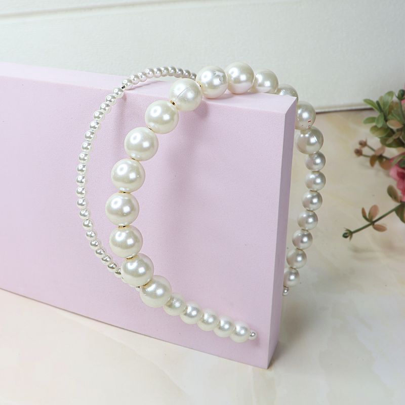 Buy Soho Boho Studio White Double Pearl Hairband Online