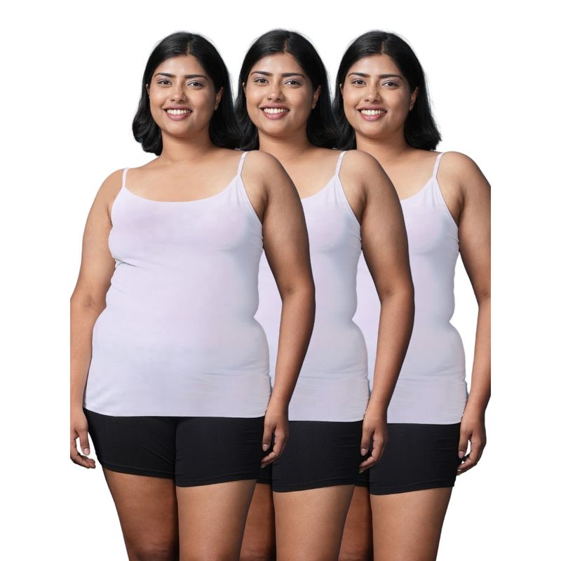 Buy Adira Plus Size Women Soft Adjustable Shoulder Elastic Camisole ...