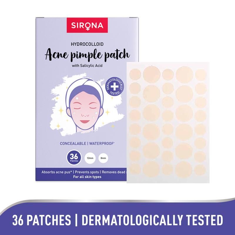 Buy Sirona Anti Acne & Pimple Face Patches, 0.5% Salicylic Acid & 100% ...