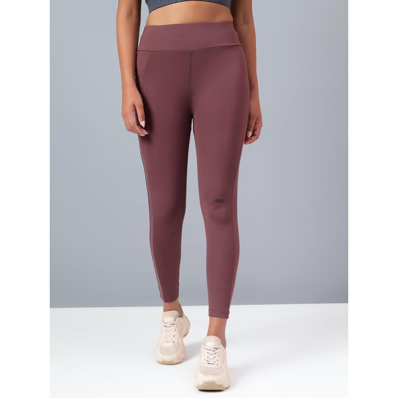 Buy Dida Women Trendy Mesh Panel Brown Tights Online