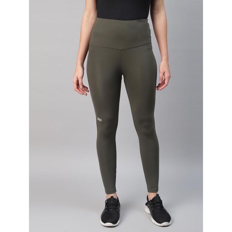 Buy Dida Women Comfort Dry-Fit Outdoor Olive Training Tights Online