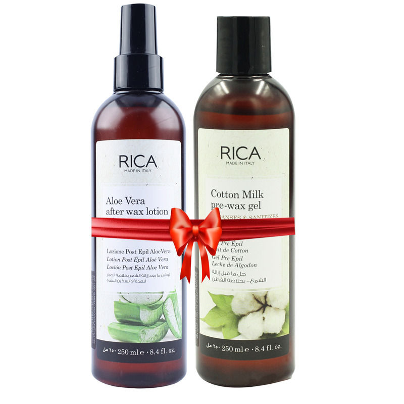 Buy Rica Aloe Vera After Wax Lotion & Rica Cotton Milk Pre Waxing Gel ...