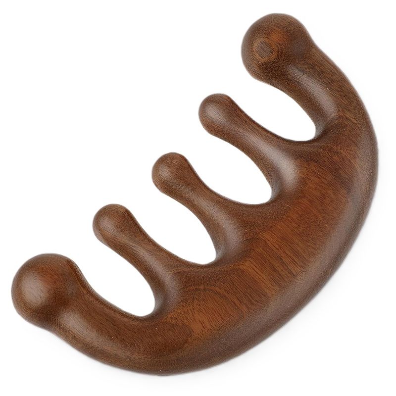 Buy Bronson Professional Wooden Scalp Massager Comb Gua Sha For Hair ...