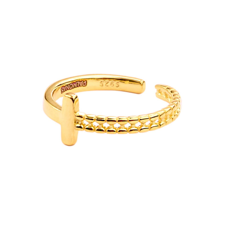 Buy Palmonas 18k Gold Plated Gold Julienne Ring for Women Online